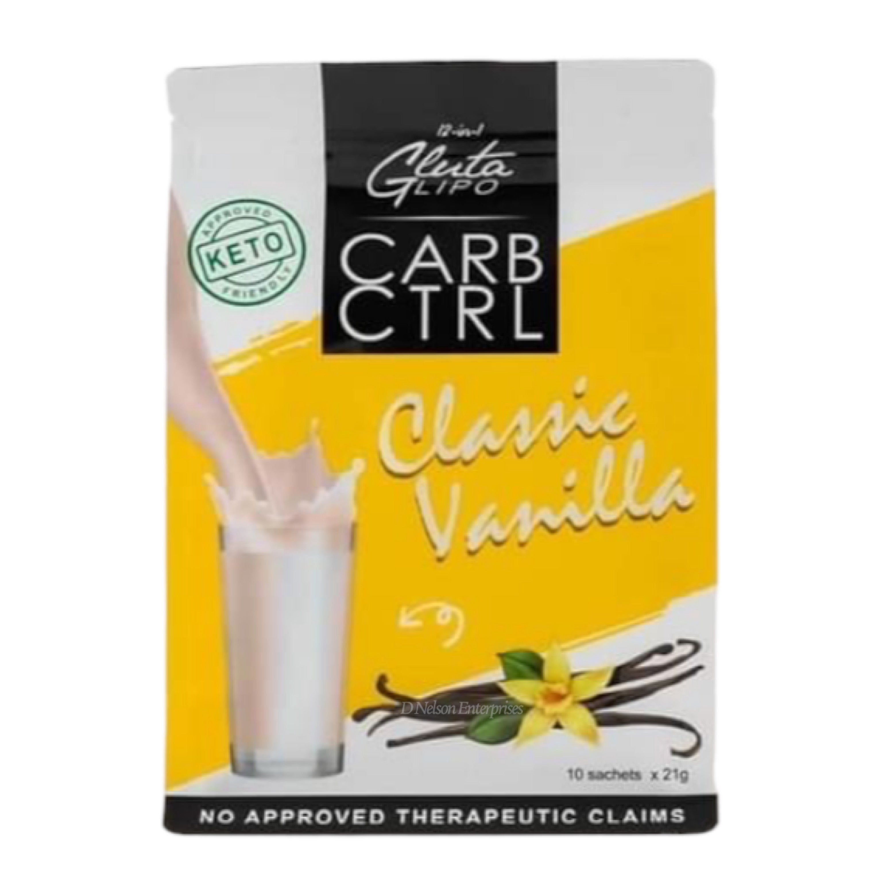 GlutaLipo CARB CTRL Classic Vanilla, 21g x 10 Sachets - Walmart.com