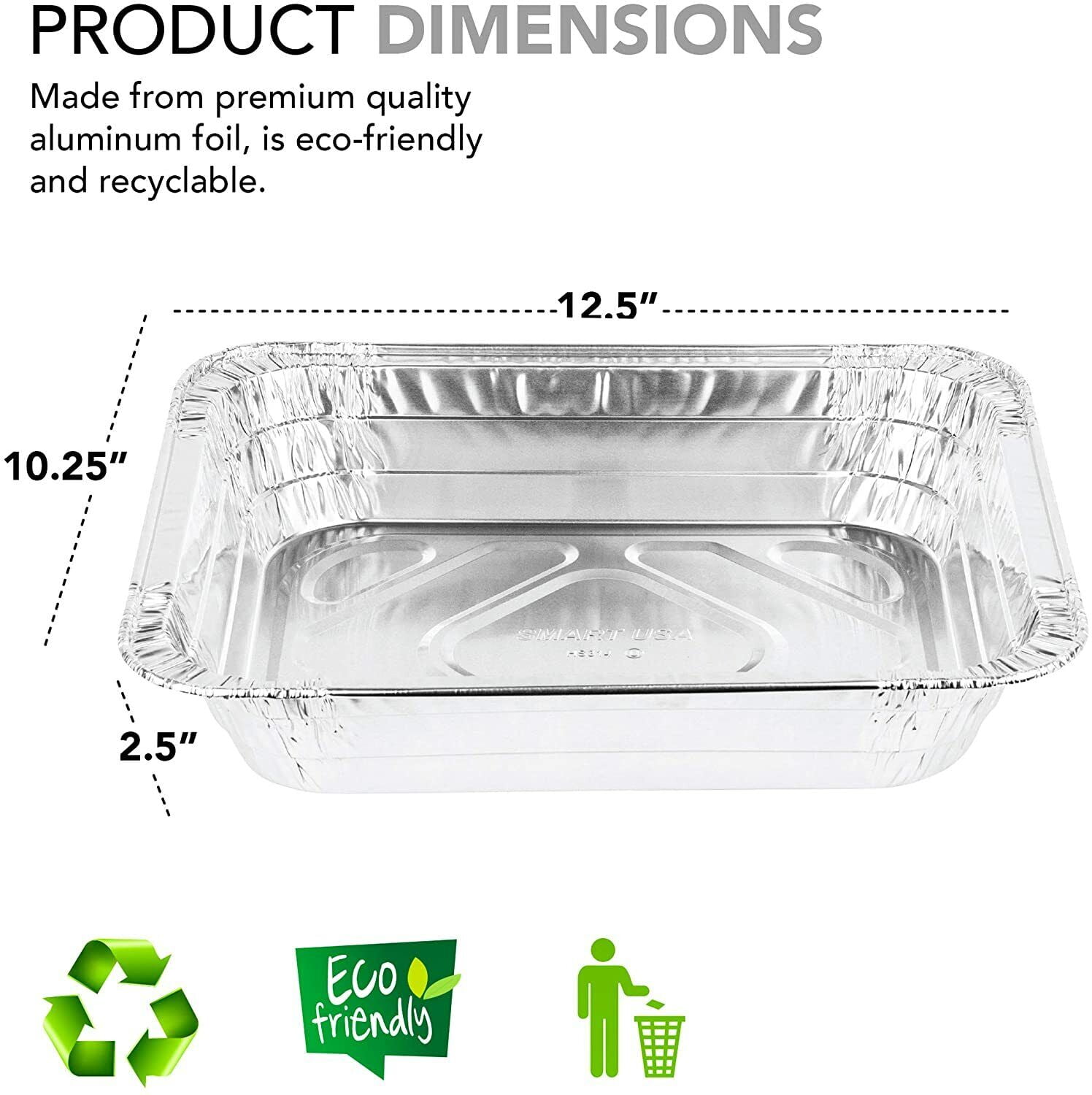 9x13 Disposable Aluminum Pans - 30 Pack - Walmart.com
