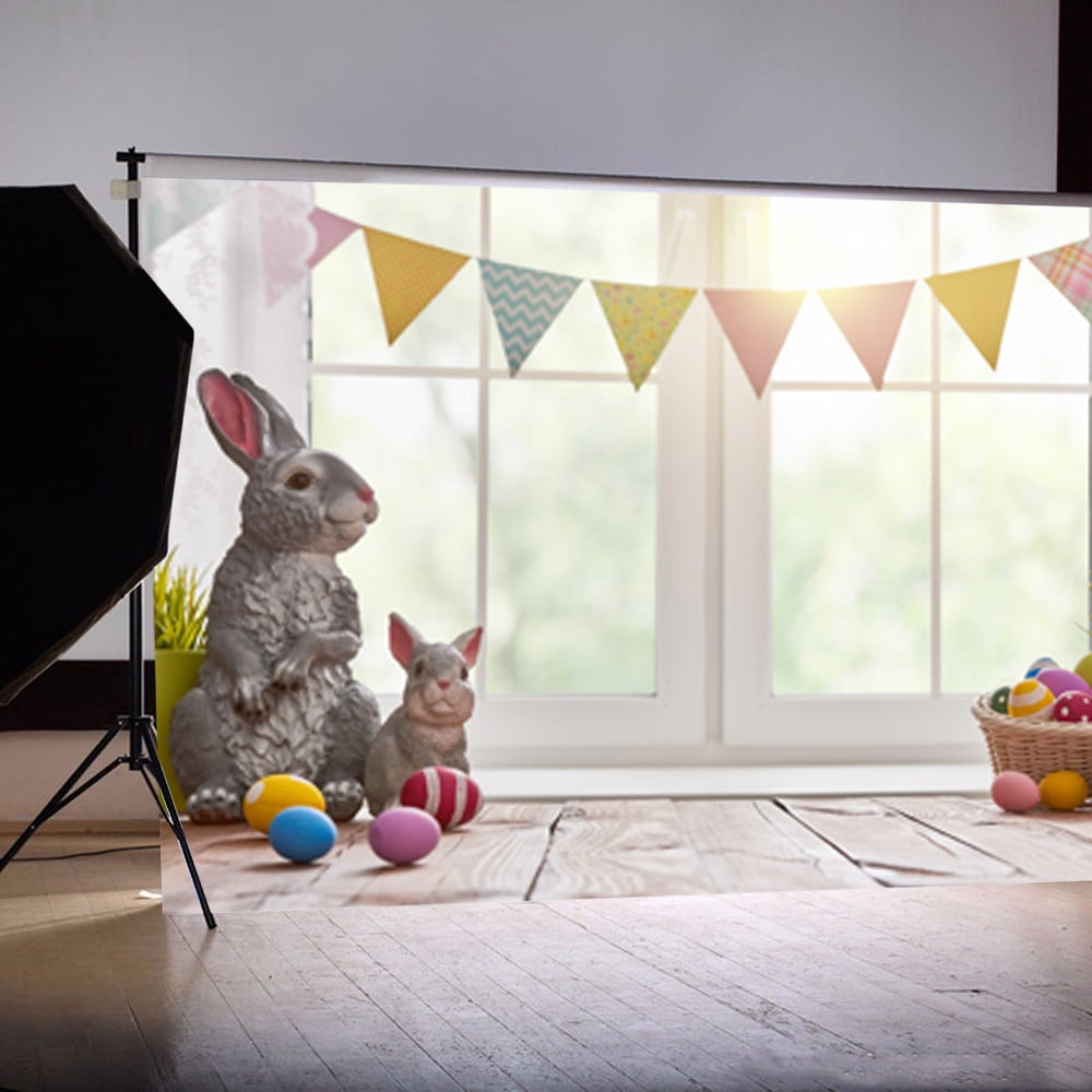 HIMIWAY Easter Day Theme Vinyl Photography Backdrop Custom Photo ...