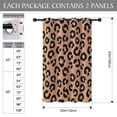 Black and Orange Leopard Print Pattern Blackout Curtains,Triple Weaved ...
