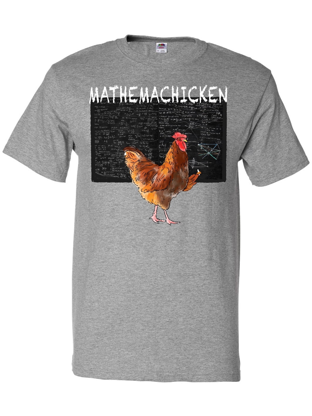 Inktastic Animals Teacher Funny Mathemachicken T-Shirt - Walmart.com