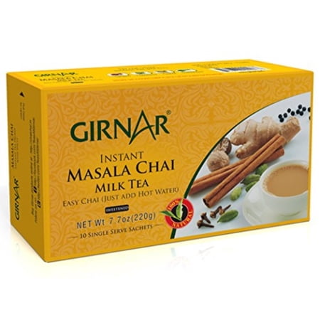 Girnar Instant Chai Tea Premix With Masala, 10 Sachet Pack - Walmart.com