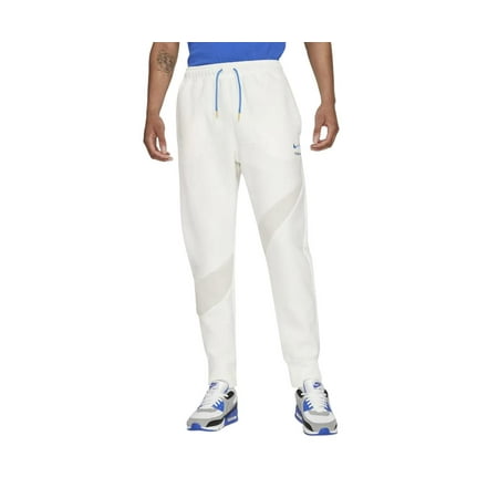 Nike Sportswear Men's Graphic Tech Fleece Pants (Large, Sail/Light Bone ...