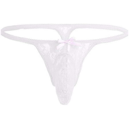 Mens Bulge Pouch Bikini Thongs T-Back Underpanty Sex Play Sexy Lingerie ...