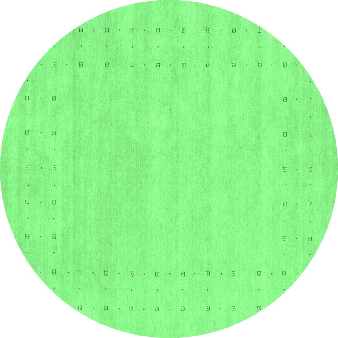 Ahgly Company Indoor Round Solid Emerald Green Modern Area Rugs, 7 ...