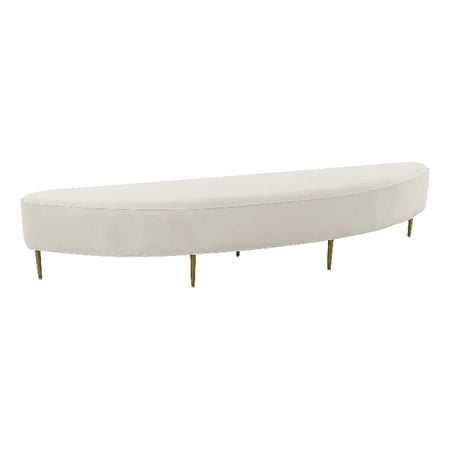 TOV Furniture Bianca Cream Velvet King Size Bench - Walmart.ca