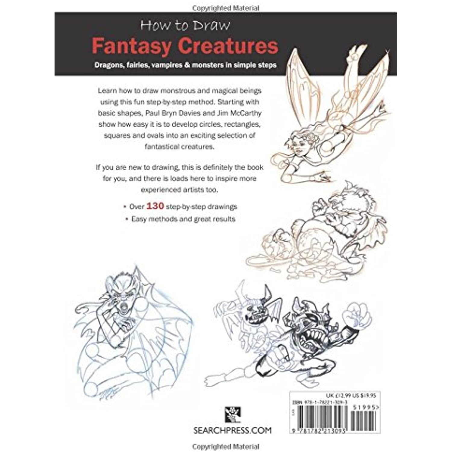 Simple Fantasy Creature Drawings