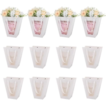TERGAYEE Transparent Flower Tote Bag, Mothers Day Valentines Day ...