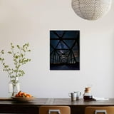 Silhouette of Morrin Bridge at night, Highway 27, Morrin, Alberta ...