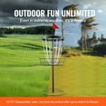 KFFKFF Disc Golf Cage, 24-Chain Mobile Disc Golf Goal, Durable Metal ...