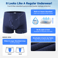 Carer Mens Incontinence Underwear Urinary Leakproof Cotton Underwear