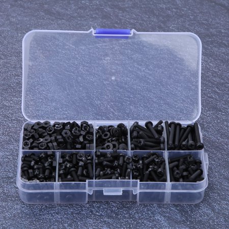 Screw Nut Washer Assortment Kit Nylon Screw, M3 With Box Washer ...