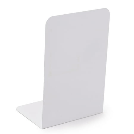 L-shaped Metal Bookends Heavy Duty Book Ends Book Holder Stand Desk ...