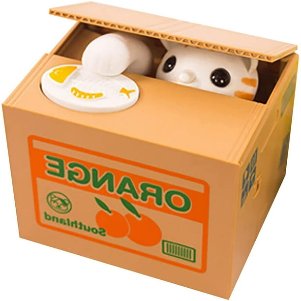 Cartoon Cat Money Box Piggy Bank, Novel Interesting Saving Money Box ...