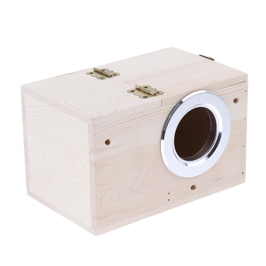 Bird Wood Breeding Box Macaws Budgie Finches Breeding Nesting Cage ...