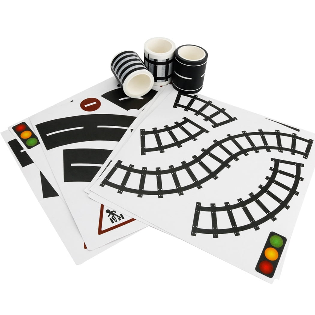 Road Track Tape Creative DIY Removable Road Sticker Traffic Sticker for ...