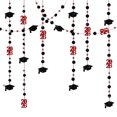 Graduation Swirl Garland Decorations 2026 Foil Star Mortarboard Hanging ...