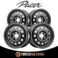 Pacer 16x6.5 5X108 83B FWD Black Mod Black Wheel Rim - Walmart.com