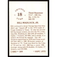 Bill Madlock Autographed 1975-76 SSPC Card #309 Chicago Cubs SKU ...
