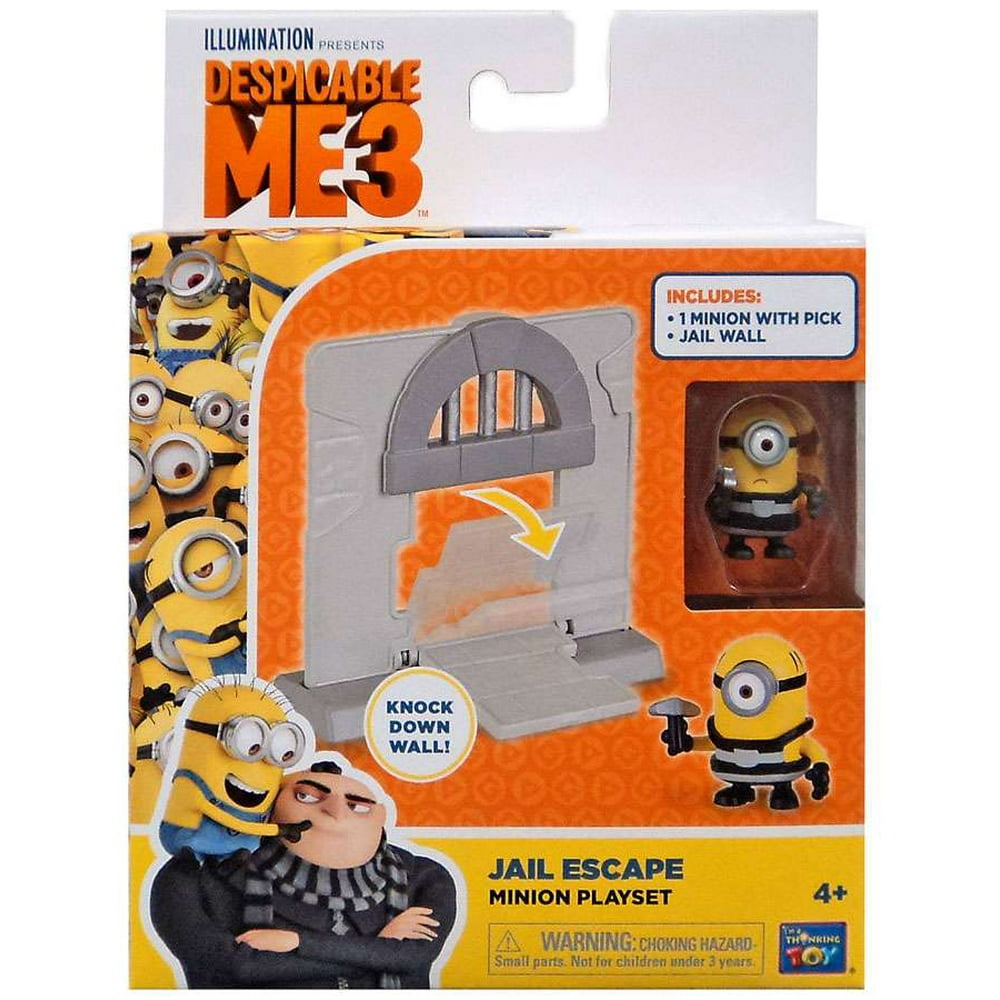 Despicable Me Minions Movie Jail Escape Micro Playset - Walmart.com ...