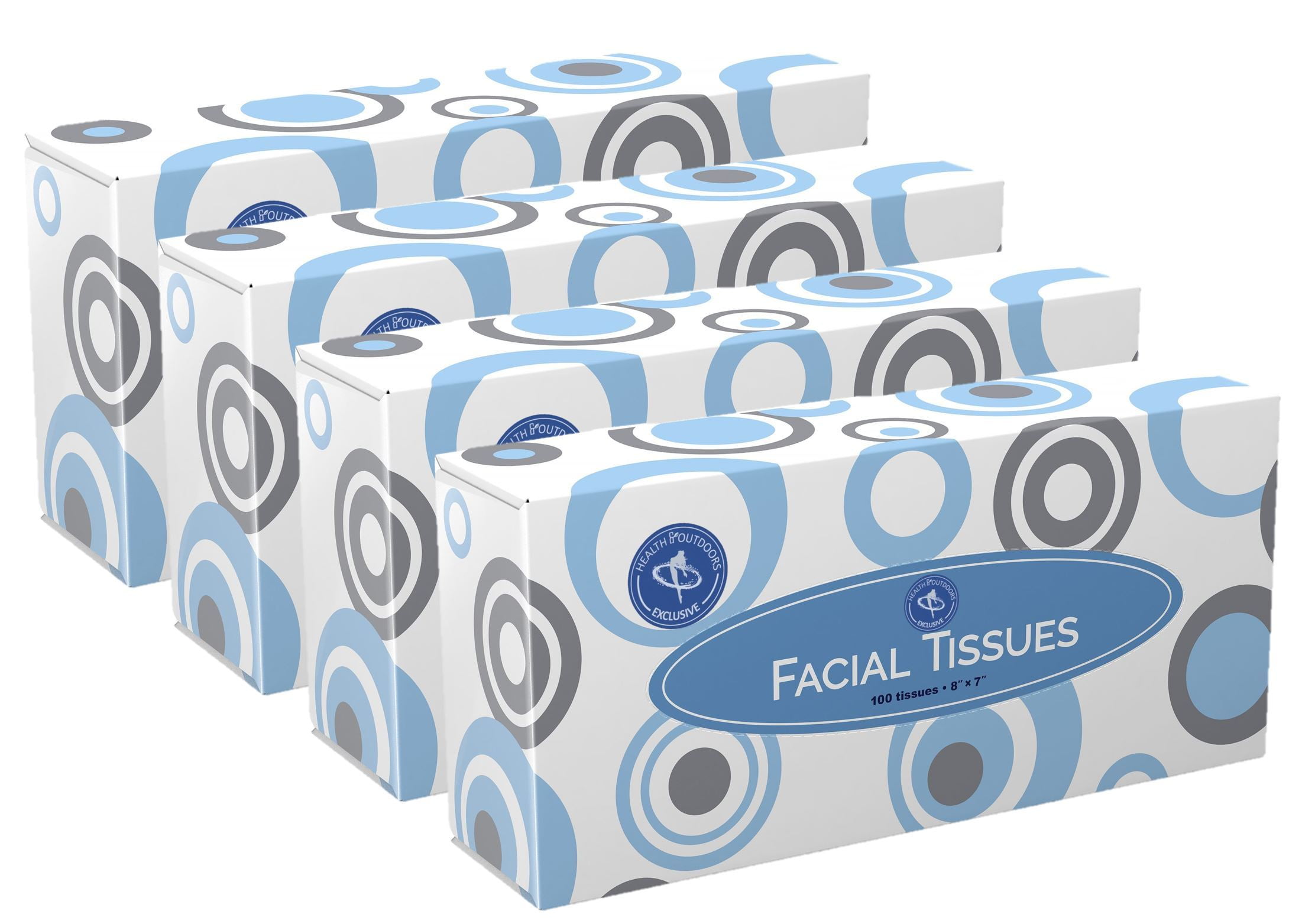 Facial Tissues [Home and Business] 100 Count Box Standard 2-ply Tissue ...