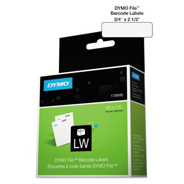 DYMO LabelWriter Multipurpose Labels, 1 x 2 1/8, White, 500 Labels/Roll ...