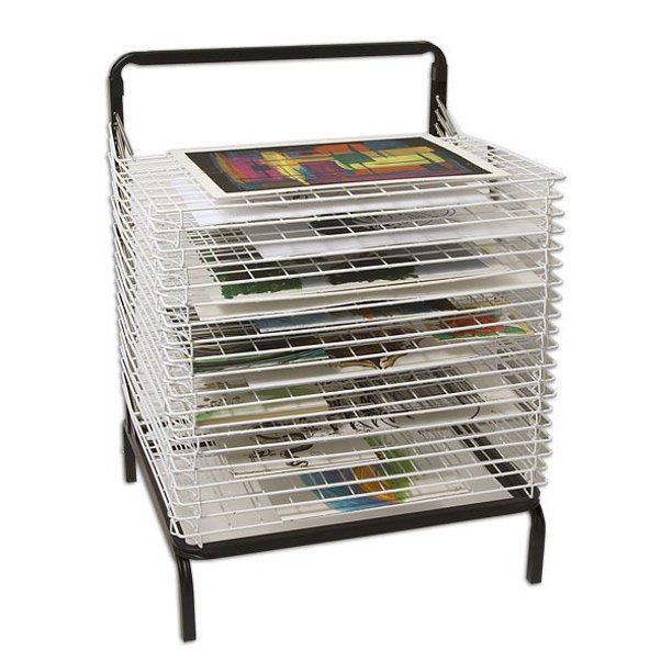 Stack-N-Dry Spring Loaded Drying Rack - Perfect for an Art Organizer ...