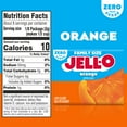 Jell-O Orange Artificially Flavored Zero Sugar Low Calorie Gelatin ...