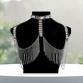 CEORPER Crystals Tassels Arm Chain Multilayered Shoulder Body Jewelry ...