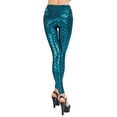 SAYFUT Women's Fashion Seamless Leggings Shiny Mermaid Fish Scale ...