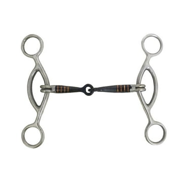 PARTRADE BRUSHED STAINLESS FG C SHANK CORRECTIONAL HORSE BIT - Walmart.com