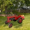 Zaer Ltd. 12.5 FT. Long Large Red Metal Tractor with Cart The Chesney ...