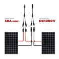 Solar Connectors Y Branch Parallel PV Adapter Cable Wire Plug Tool Kit ...