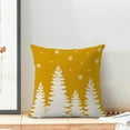 Christmas Pillow Covers 18x18 Inch Set of 2 Mustard Yellow Cream ...
