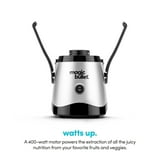 Magic Bullet Mini Juicer, 400-Watt, Silver, Fruit and Vegetable Juice ...