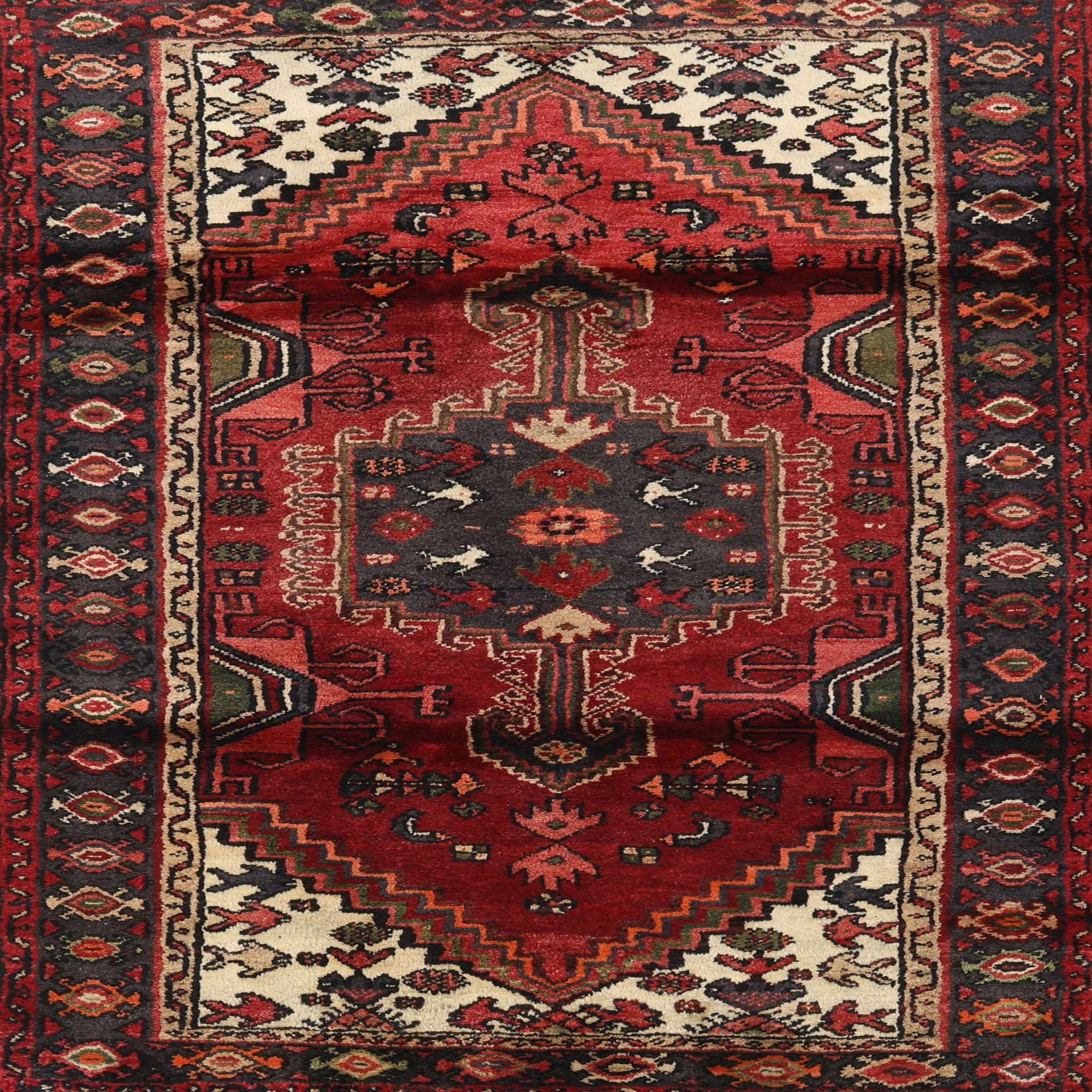 Ahgly Company Indoor Square Traditional Sienna Brown Persian Area Rugs ...