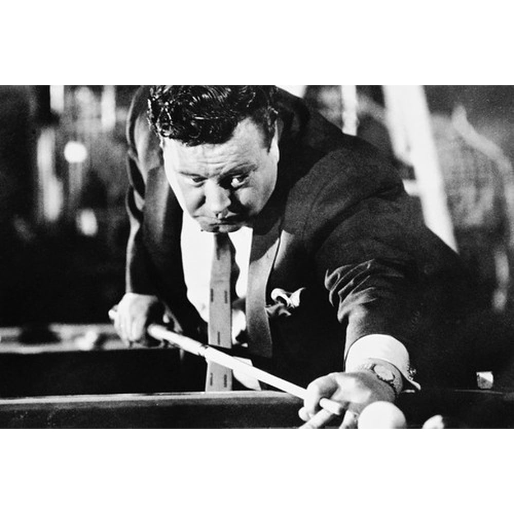 Jackie Gleason The Hustler With Pool Cue Classic 24x36 Poster - Walmart ...