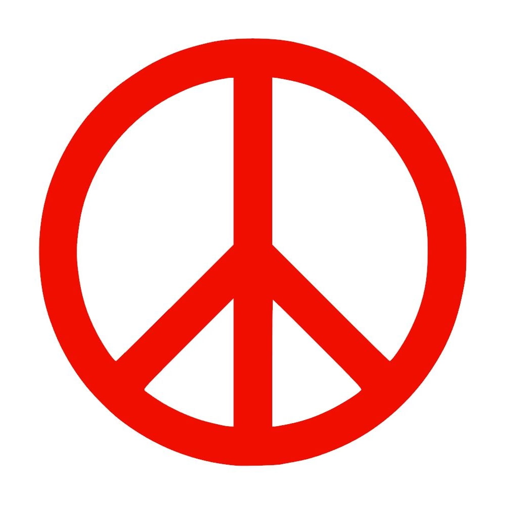 Peace Sign Symbol Vinyl Transfer Decal Sticker for Laptop/Car/Truck ...