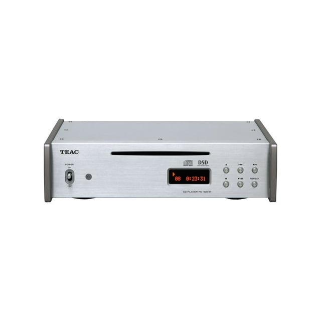 Teac PD-501HR CD Player with 5.6MHz DSD-file-recorded Disc Native Playback (Silver) - Walmart.com