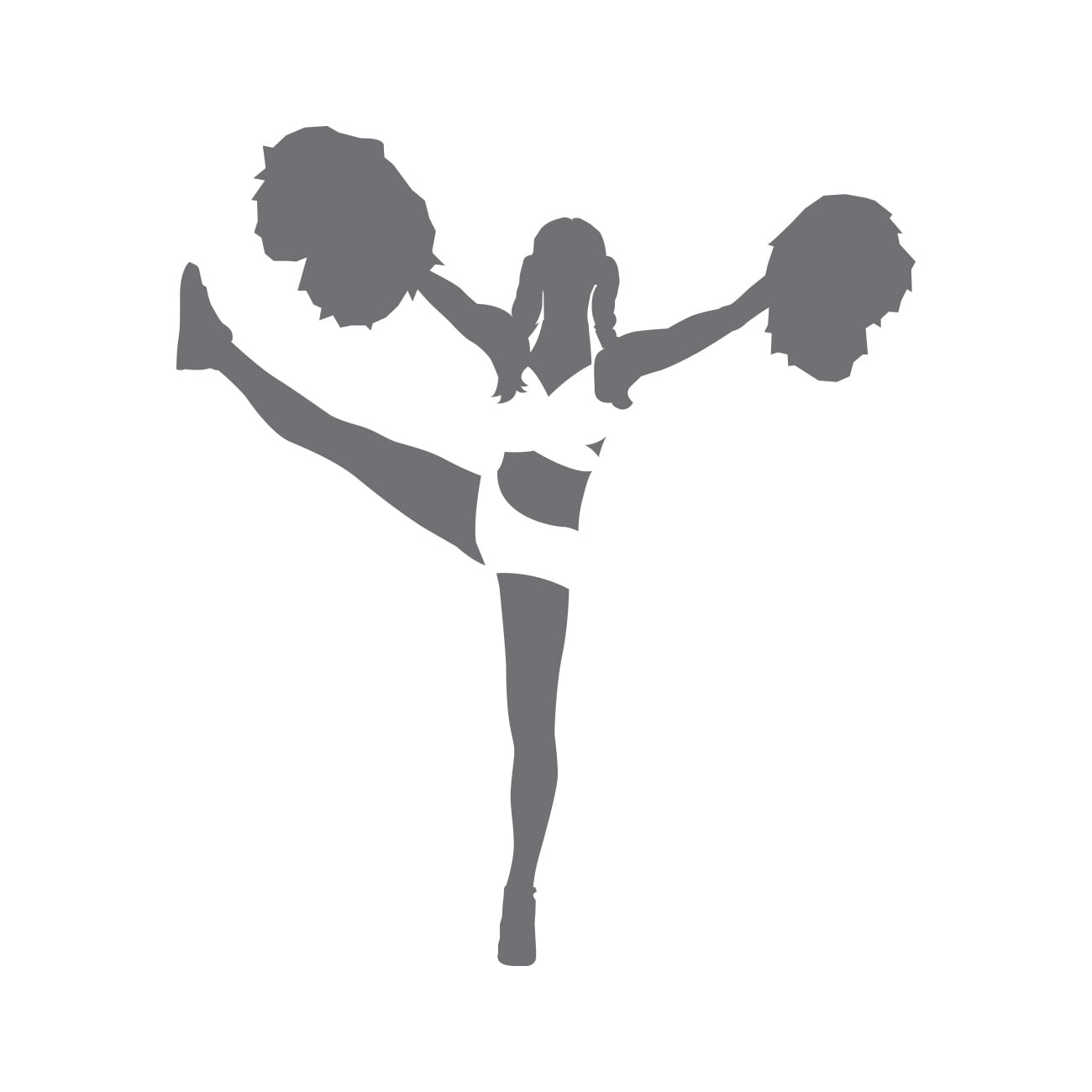 Cheerleading Cheerleader Sticker Decal Die Cut - Self Adhesive Vinyl ...
