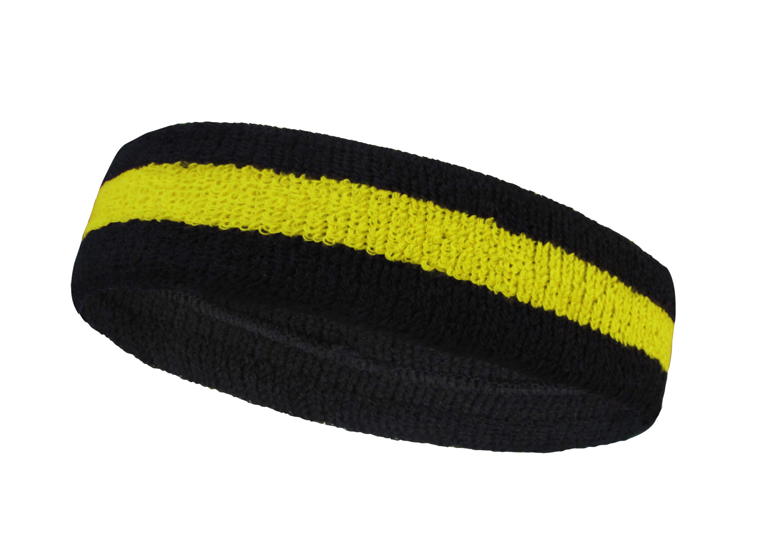 Couver Terry Cloth Striped Headband 2 Colored Head Sweatband - 6 Pieces ...