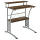 Flash Furniture Clifton Rustic Walnut Computer Desk with Top and Lower ...