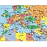 Swiftmaps 24h x 36w World Premier Wall Map Poster Mural - Walmart.com