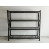 Ironton 4-Tier Storage Shelving, 77in.W x 72in.H x 24in.D - Walmart.com