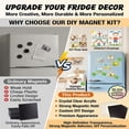 5/10/20 PCS DIY Acrylic Fridge Magnet Ki,2x2 In Magnet Making Kit with ...