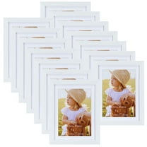 White Woodgrain 4x6 Picture Frame Set of 12 for Wall or Tabletop ...
