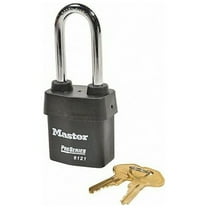 Master Lock Keyed Padlock, 29/32 in,Rectangle,Gold 6840KA10G201 ...