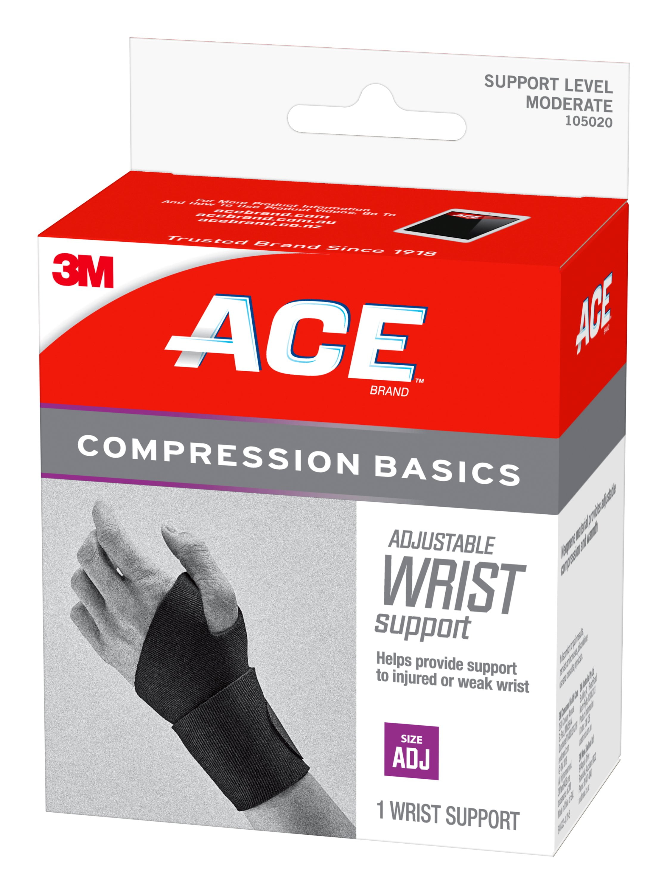 ACE Sport Basics Wrist Support 105020, Adjustable - Walmart.com