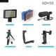 Bower Ultimate Vlogger Kit with 50 LED Light, HD Microphone, Bracket ...