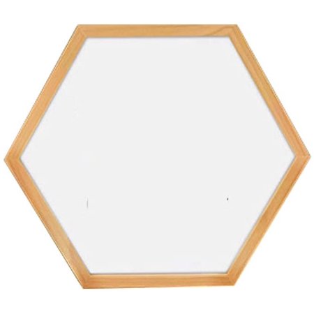 Dinohhi Decorative Frame Magnetic Hexagonal School Home Cork Board ...